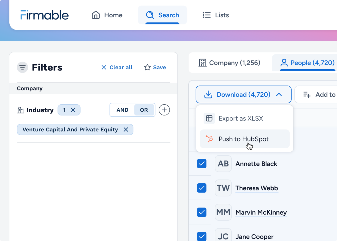 Integrate your HubSpot CRM to Firmable: Australia's B2B Database